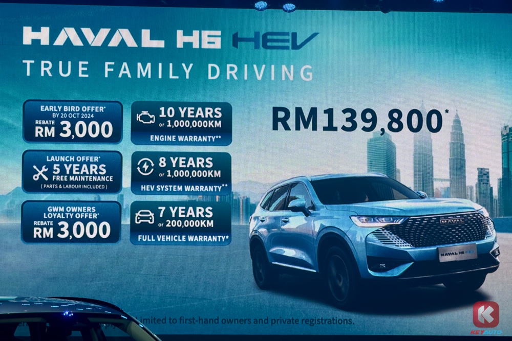 【官方】GWM Haval H6 HEV 大马发布，综合输出 243ps/530Nm，售价 RM139,800！