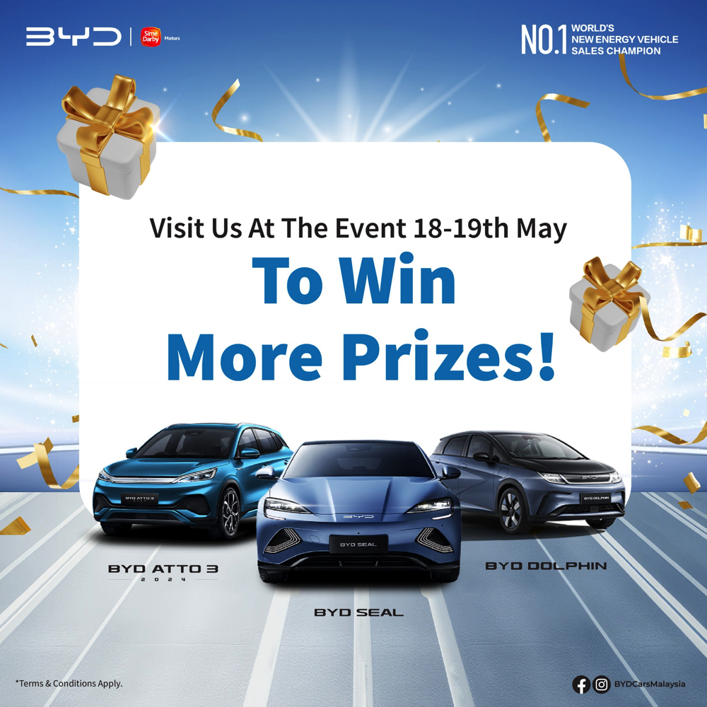 BYD EVolve Day 本周末举行！价值高达 RM39,000 礼品等您来赢取！