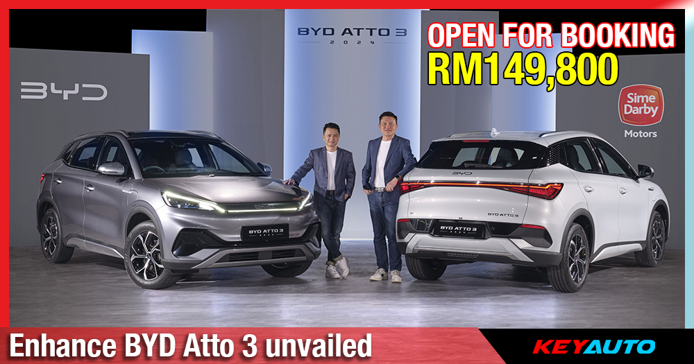 Enhanced BYD Atto 3 open for booking, priced at RM149,800