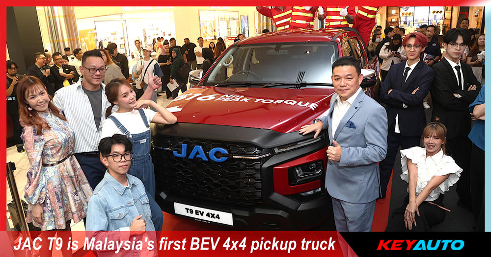 JAC T9 is Malaysia's first BEV 4x4 pickup truck