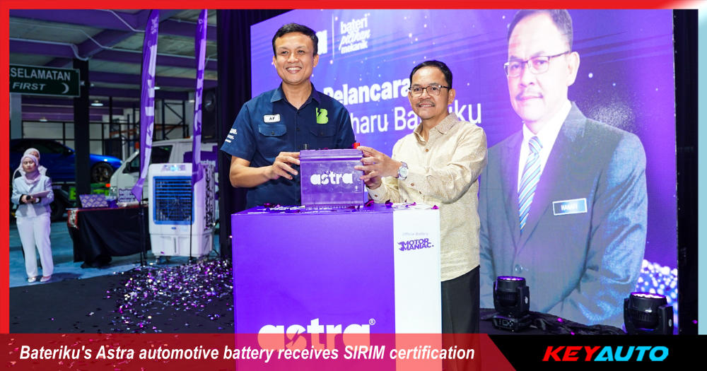 Bateriku's Astra automotive battery receives SIRIM certification