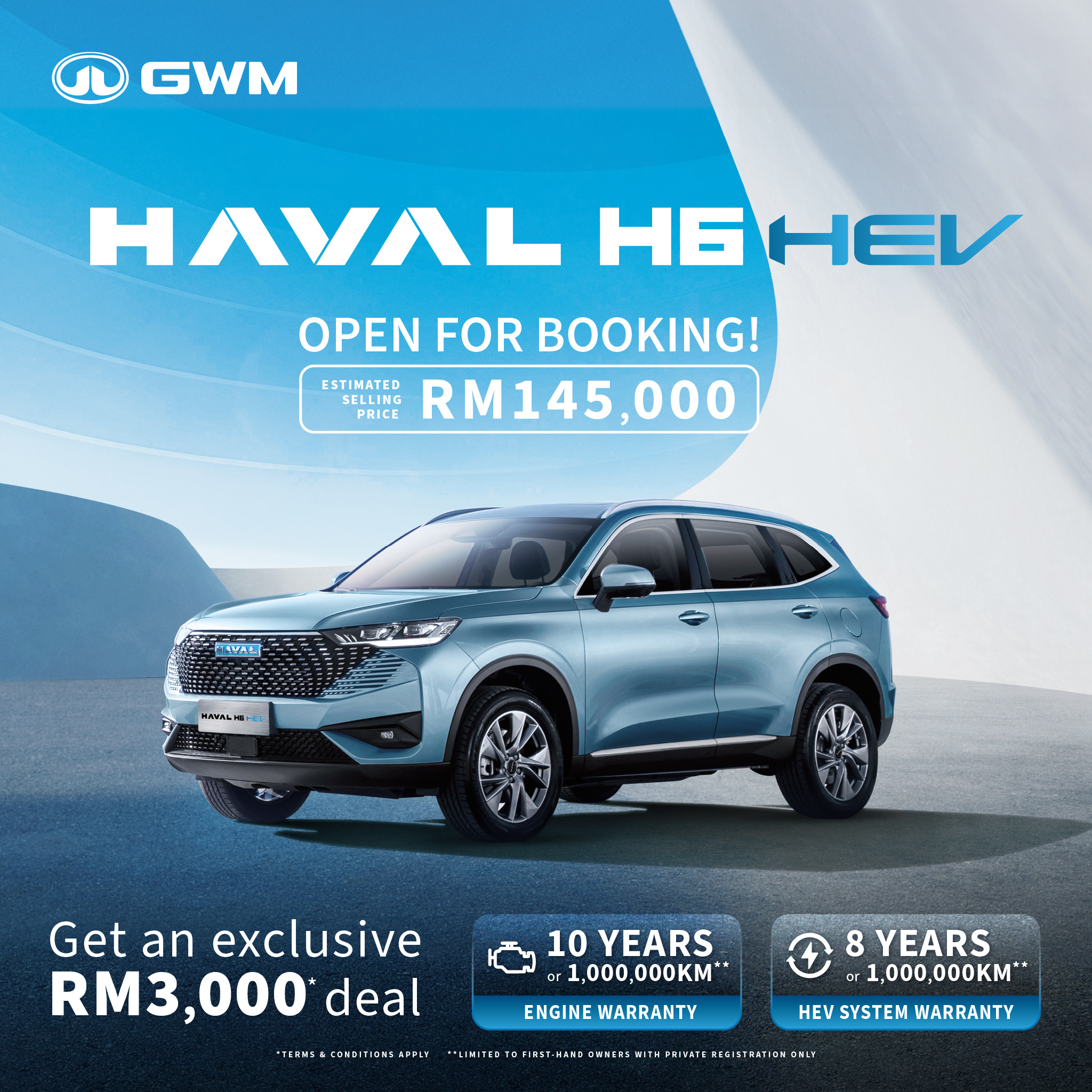 GWM Haval H6 HEV 开放预订，预计售价从 RM145K 起！
